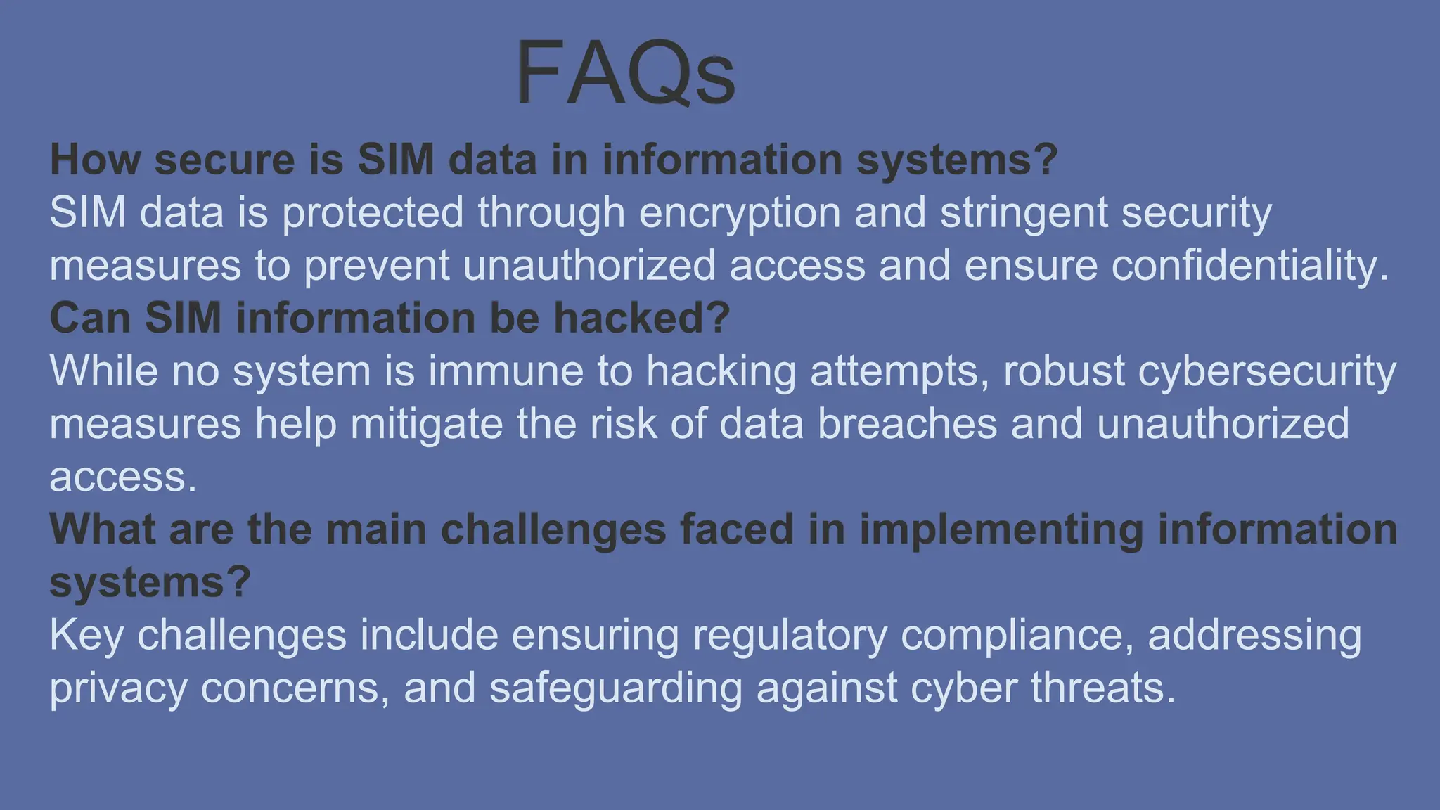 SIM INFORMATION SYSTEM: REVOLUTIONIZING DATA MANAGEMENT | PPT