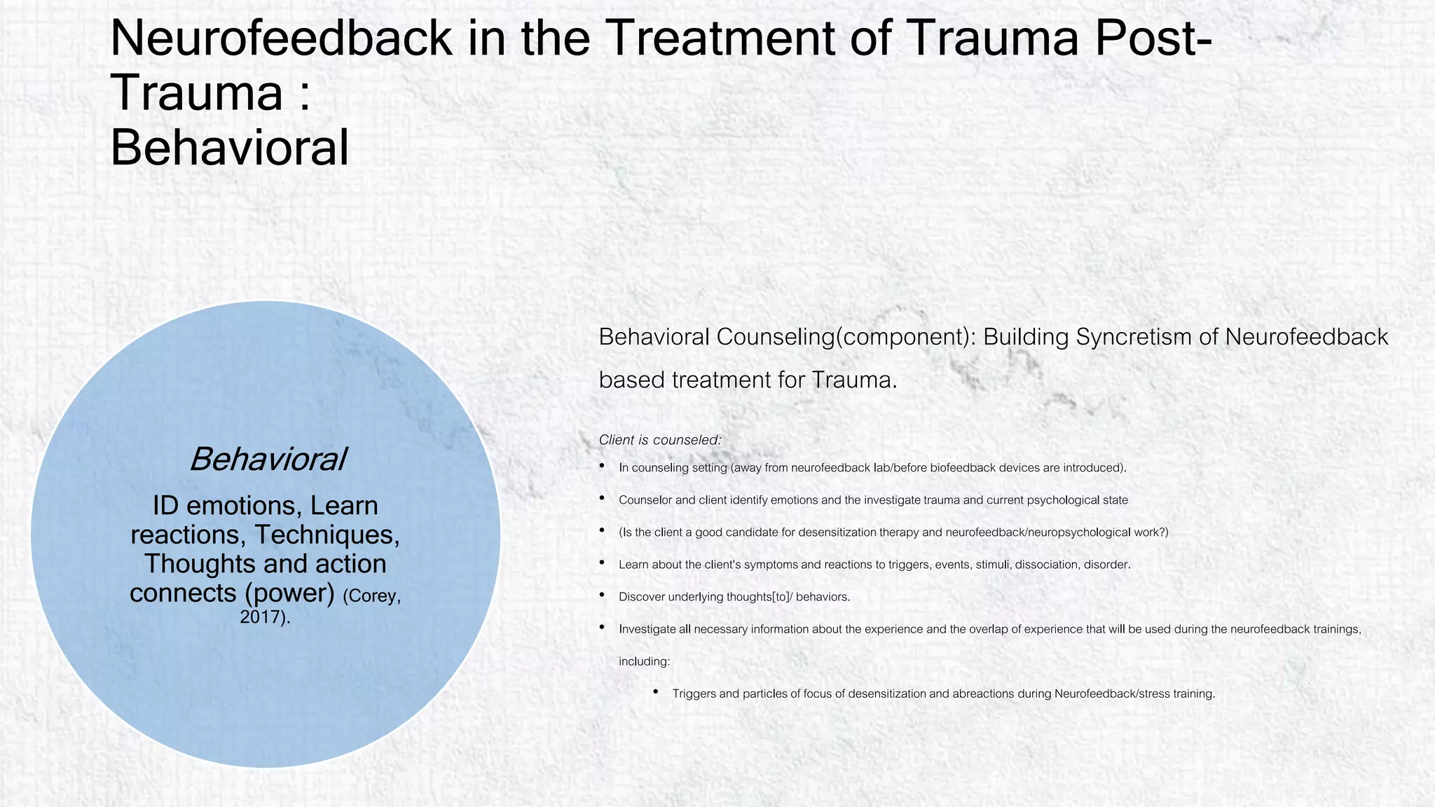 Neurofeedback in treating Trauma and Stress/Anxiety disorders | PPT