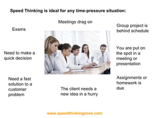 Speed Thinking overview | PPT