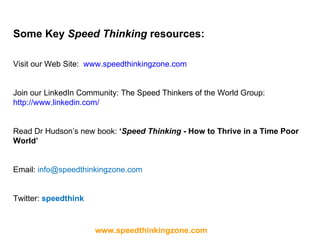 Speed Thinking overview | PPT