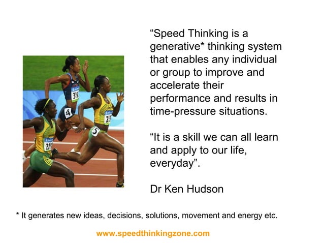 Speed Thinking overview | PPT