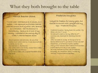 Stowe and douglass | PPTX