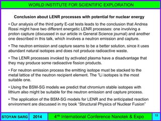 Physical Models of LENR Processes Using the BSM-SG Atomic Models | PDF ...