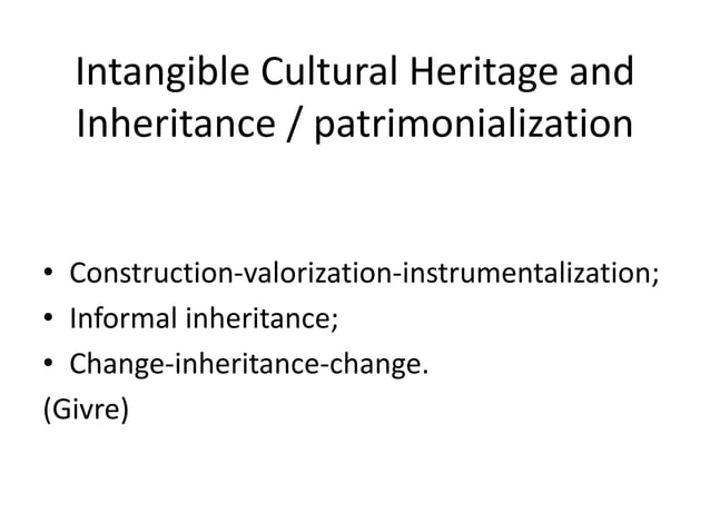 Bulgaria - “Safeguarding of Intangible Cultural Heritage through Cultural Projects” by Mr ...