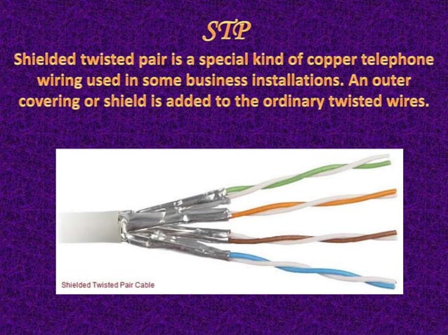STP(Shielded Twisted Pair) | PPTX