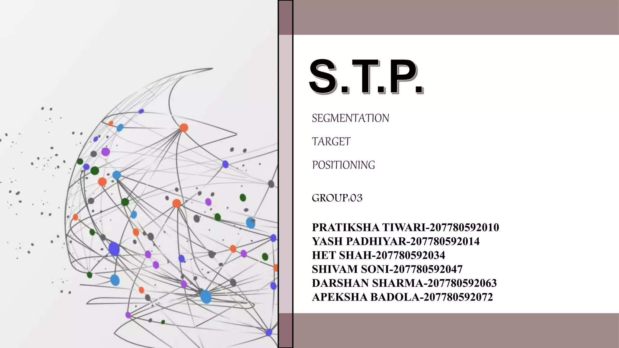 STP in marketing MBA | PPTX