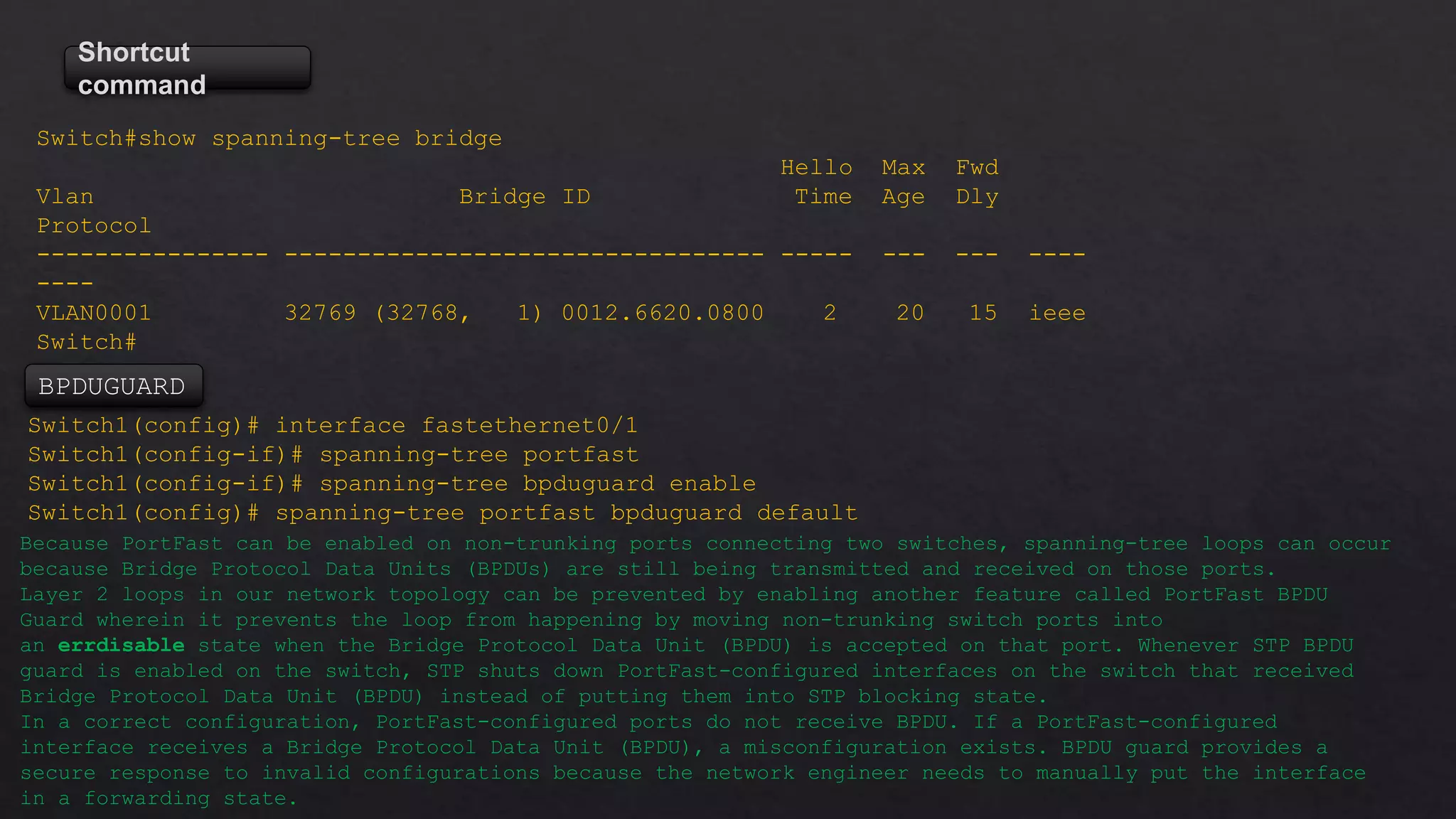Spanning Tree Protocol and Examples | PPTX