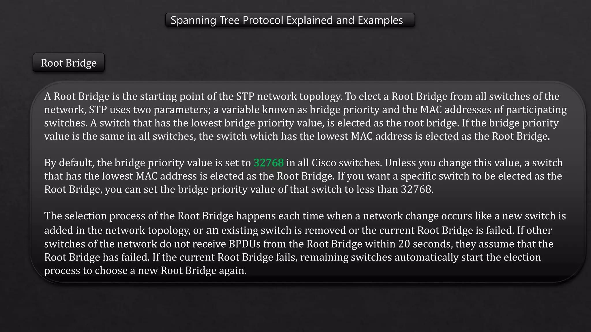 Spanning Tree Protocol and Examples | PPTX