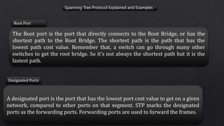 Spanning Tree Protocol and Examples | PPTX