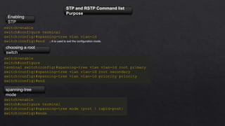 Spanning Tree Protocol and Examples | PPTX