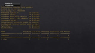 Spanning Tree Protocol and Examples | PPTX