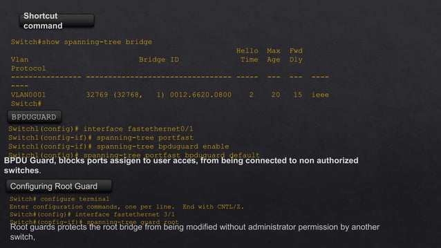 Spanning Tree Protocol and Examples | PPTX