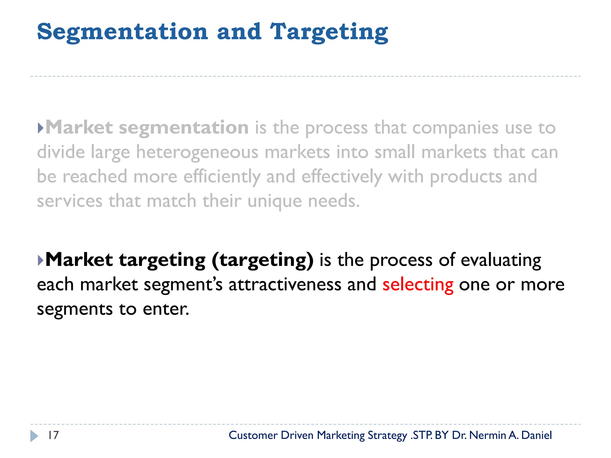 STP marketing mix and how we make it strategy | PDF