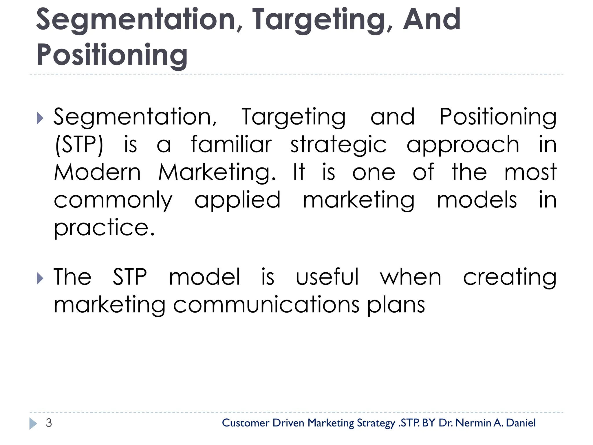 STP marketing mix and how we make it strategy | PDF