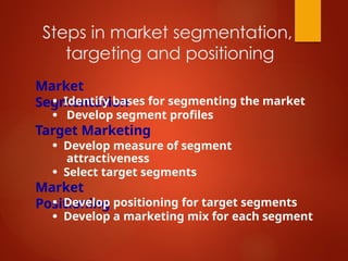 STP Analysis under Marketing Management 1 | PPT