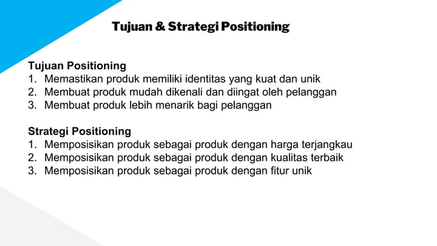 Segmentasi Targetting Positioning Marketing | PPTX
