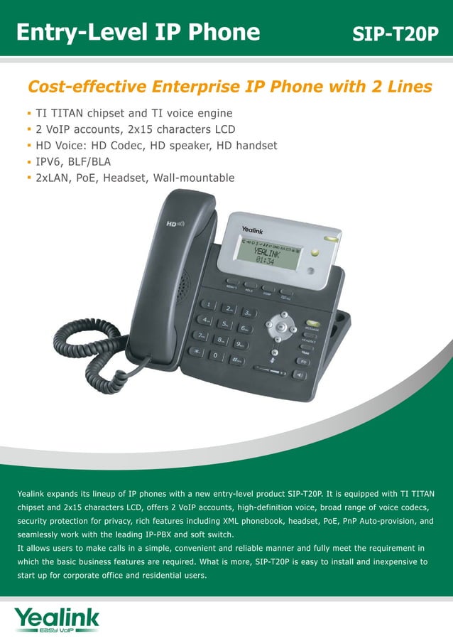 Stp t20 p ip phone hd | PDF