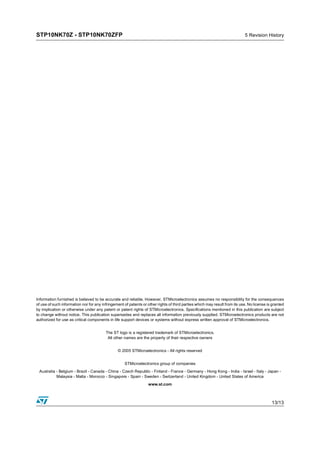 Original N-Channel Mosfet STP10NK70ZFP P10NK70ZFP 10NK70 700V 8.6A TO ...