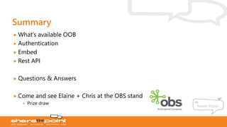 2014 - Integrating Yammer with SharePoint | PPT