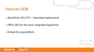 2014 - Integrating Yammer with SharePoint | PPT