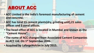 Stp & 4 p's of ACC cement ltd. | PPTX | Commodities | Economy