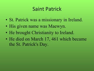 St Patrick | PPT
