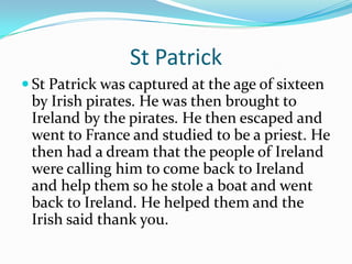 St patrick | PPTX