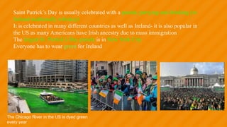 St Patrick’s day powerpoint for english class | PPTX