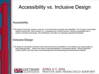 The Intersection of Accessibility and Inclusive Design | PPTX