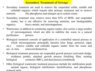 Secondary treatment methods or processes | PPTX