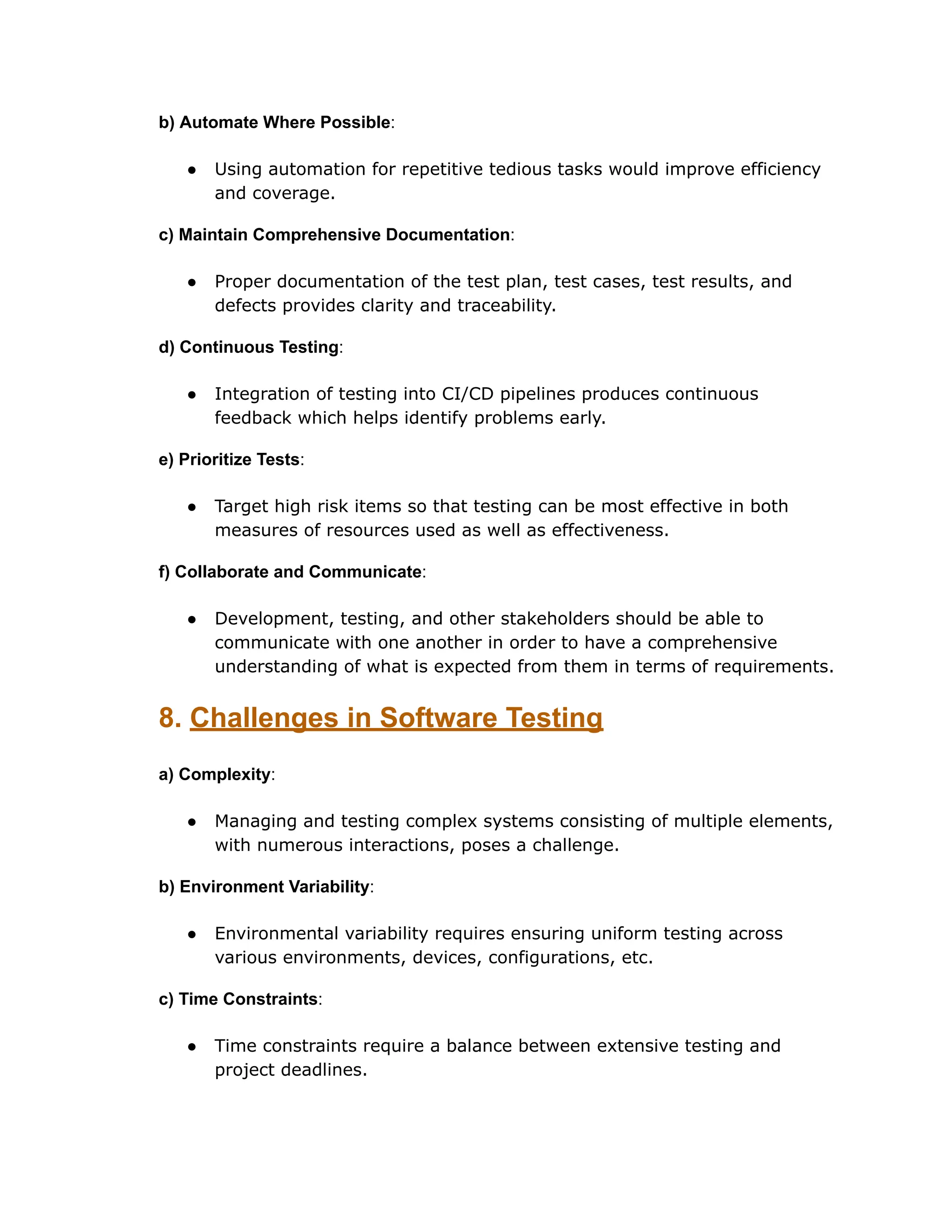 Software Testing and its types information | PDF