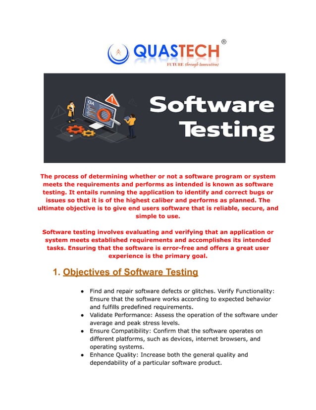 Software Testing and its types information | PDF