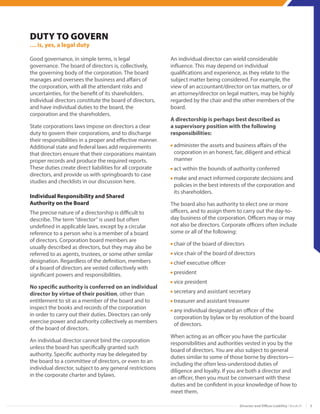 Director & Officer Liability | PDF