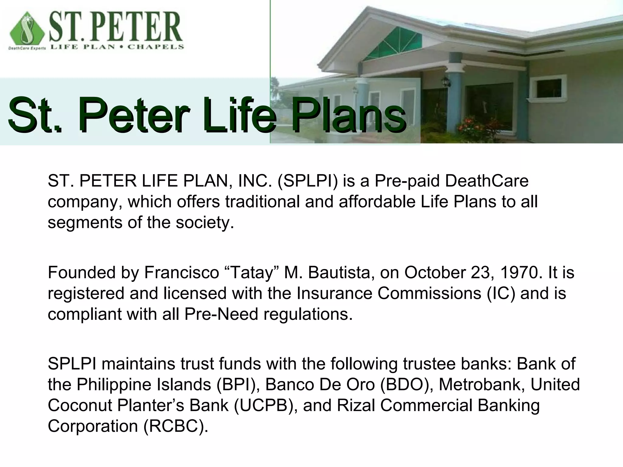 St. Peter Plans | PPT