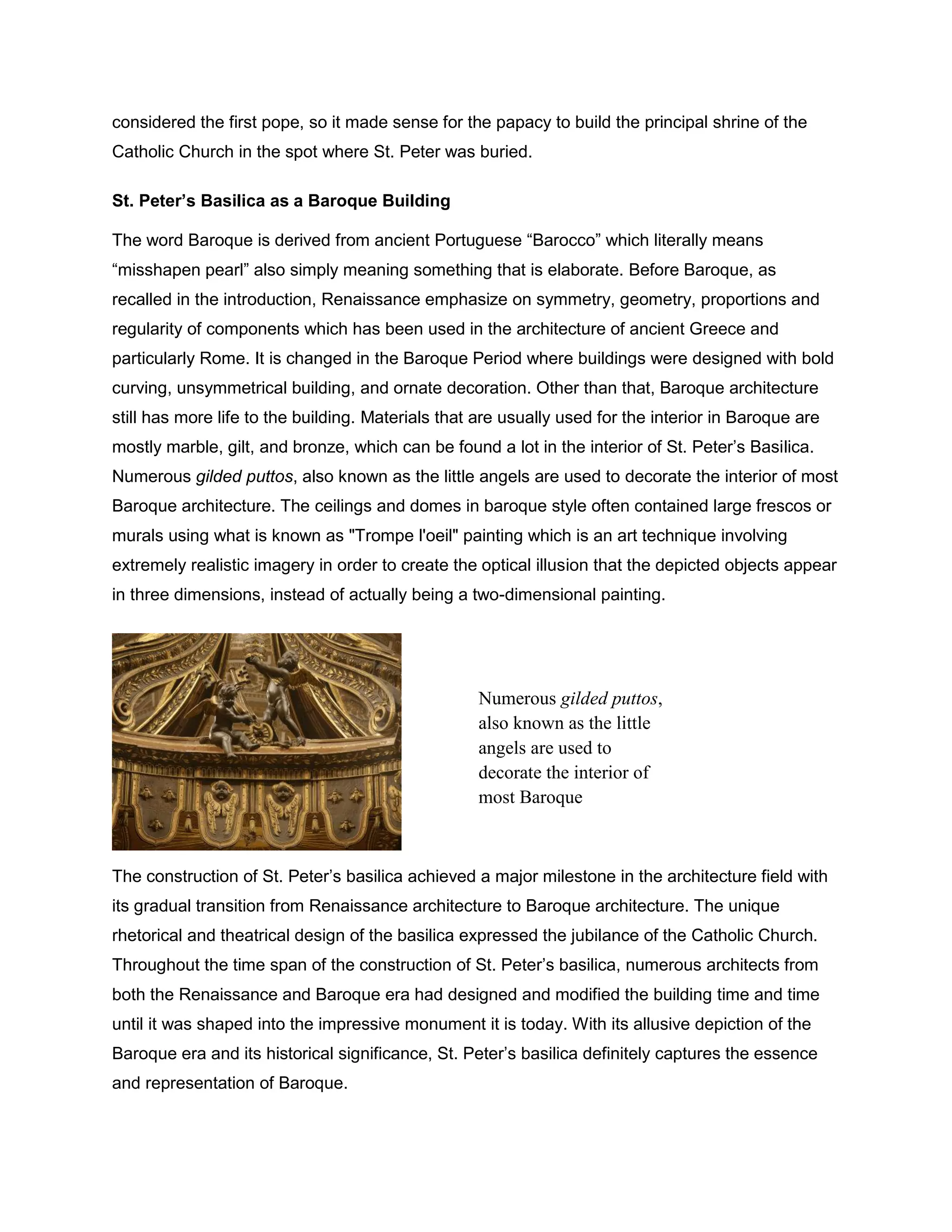 St peter basilica final essay | PDF | Christianity | Religion ...
