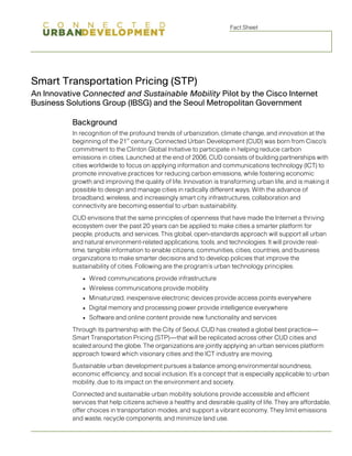 Smart Transportation Pricing Fact Sheet | PDF