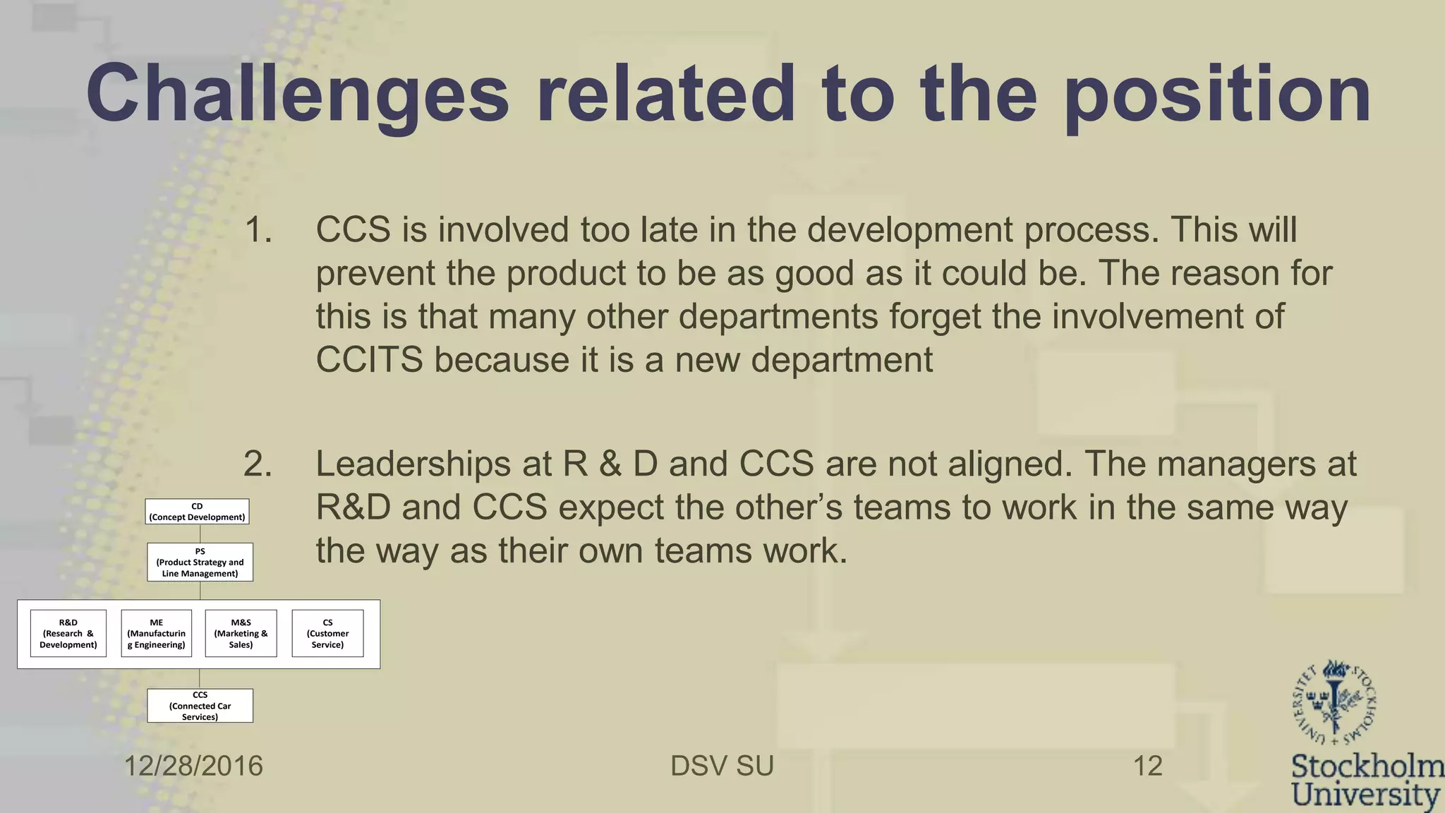 Stray lamb - misalignment in a socio-technical structure of an ...
