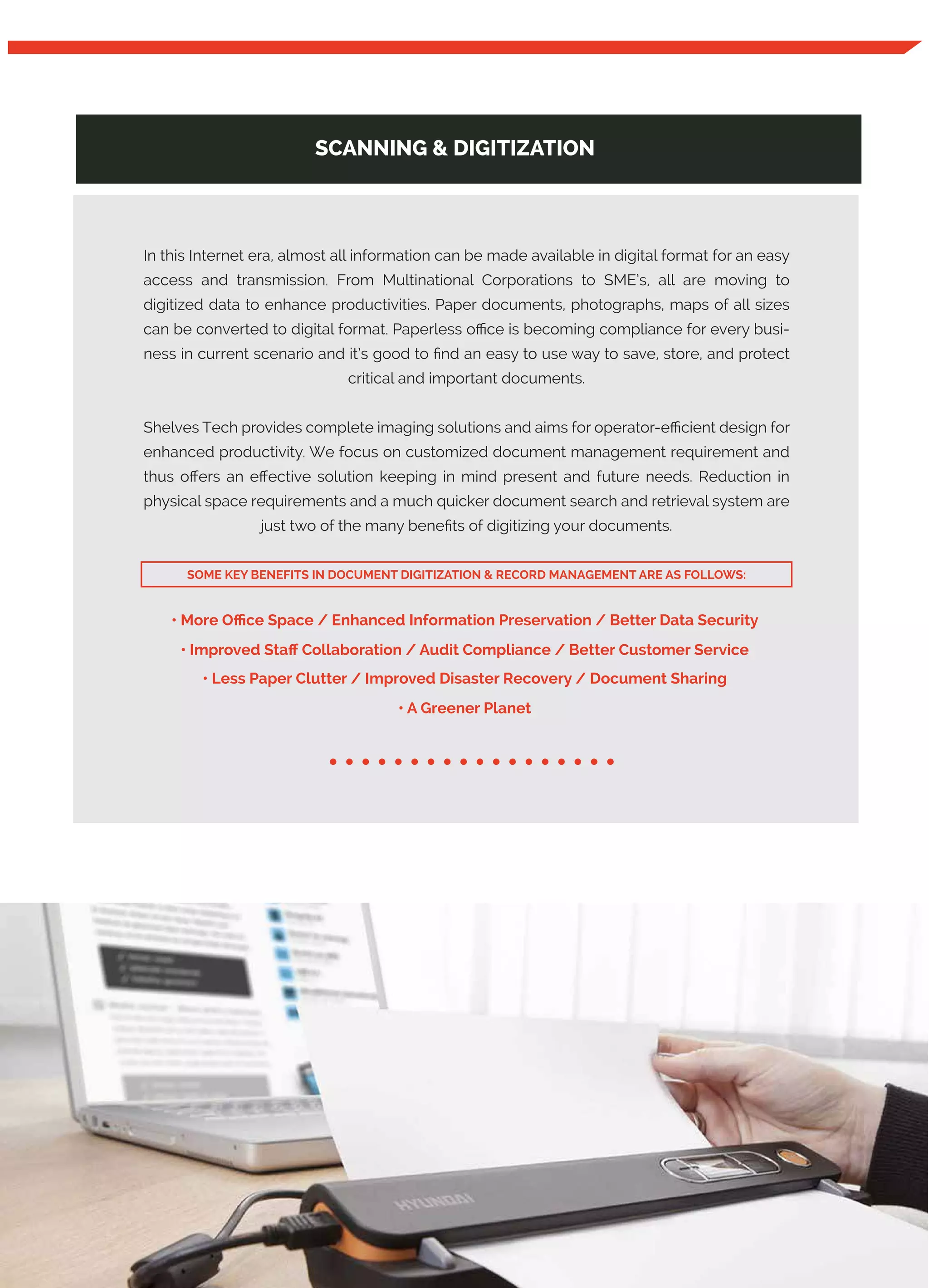 records management , scanning and digitization | PDF