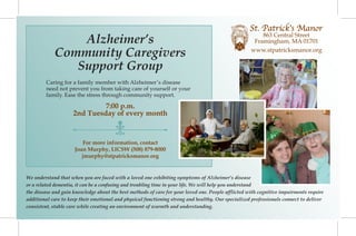 Alzheimer's Community Caregivers Support Group | PDF