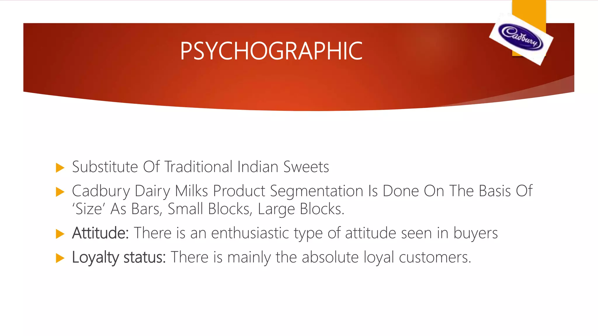 STP marketing presentation OF Cadbury Dairy Milk | PPTX