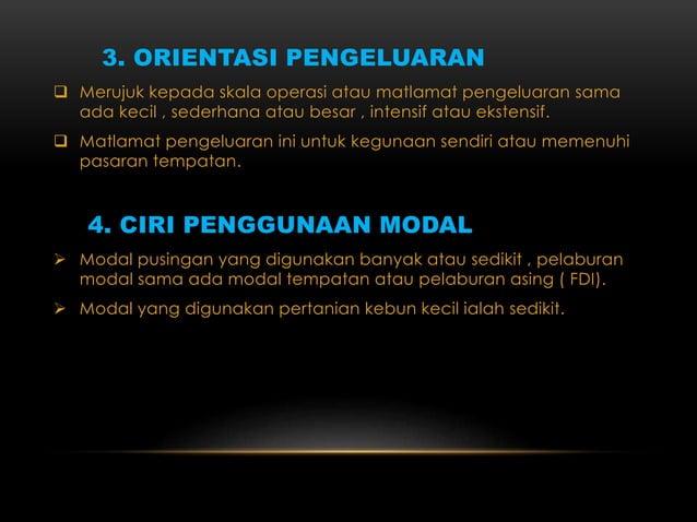Stpm penggal 2 geo sektor ekonomi primer (pertanian) | PPTX