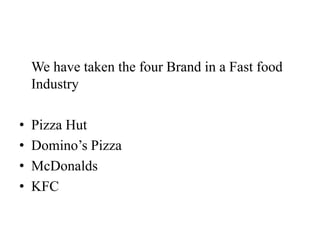 STP of Fast Food in India | PPTX