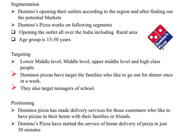 STP of Fast Food in India | PPT