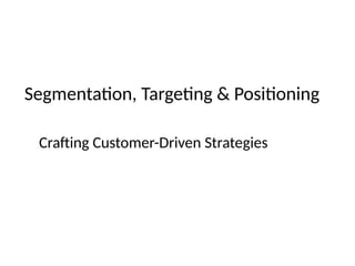 STP Marketing Strategy – Segmentation, Targeting & Positioning Made ...