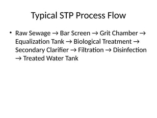What is an STP? A Sewage Treatment Plan | PPTX