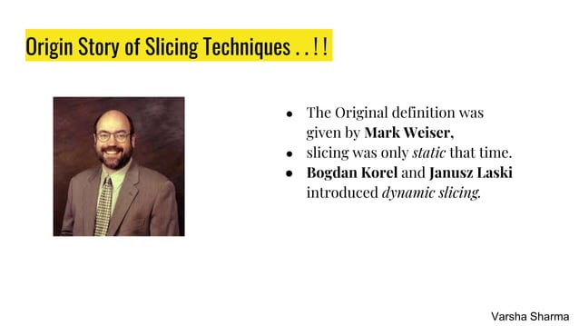 Slice Based Testing And Object Oriented Testing Ppt