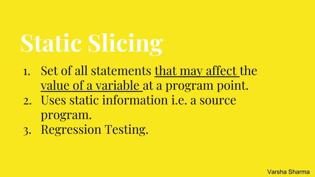 Slice Based Testing And Object Oriented Testing Ppt