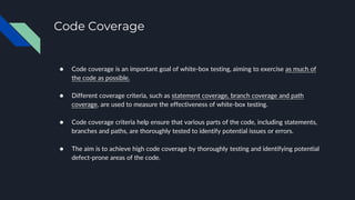 SOFTWARE TESTING PRESENTATION .pptx