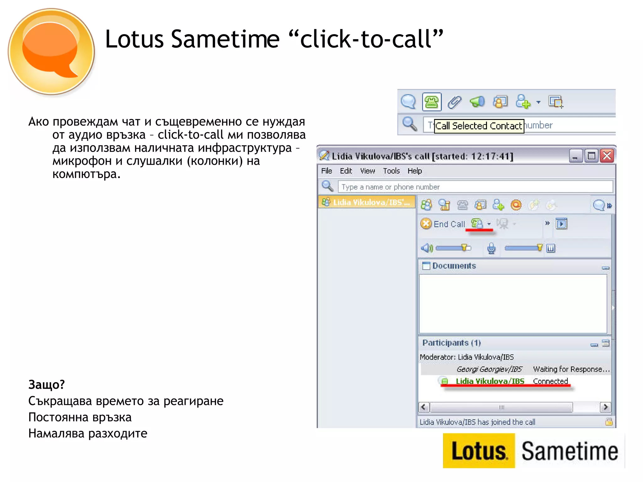 Lotus Sametime Productivity | PPS