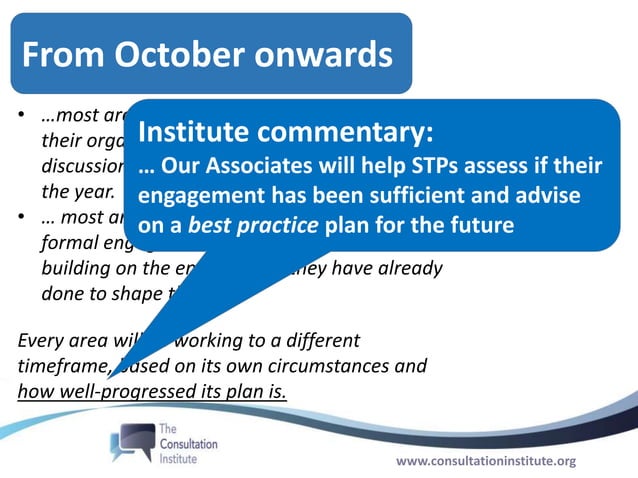 STP engagement and consultation for NHS & Local Authorities | PPTX